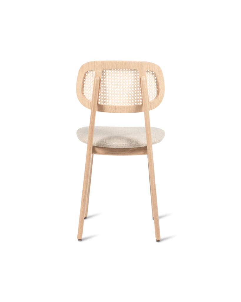 Dana Rattan Dining Chair - Upholstered