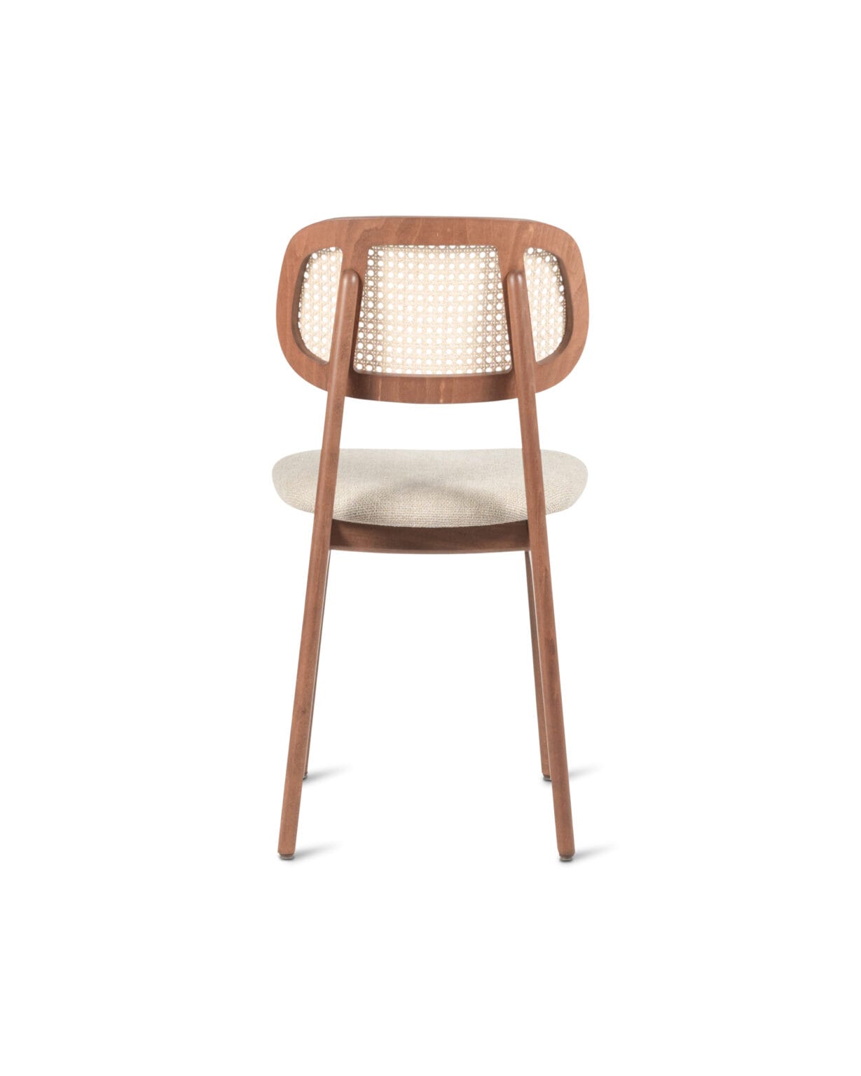 Dana Rattan Dining Chair - Upholstered